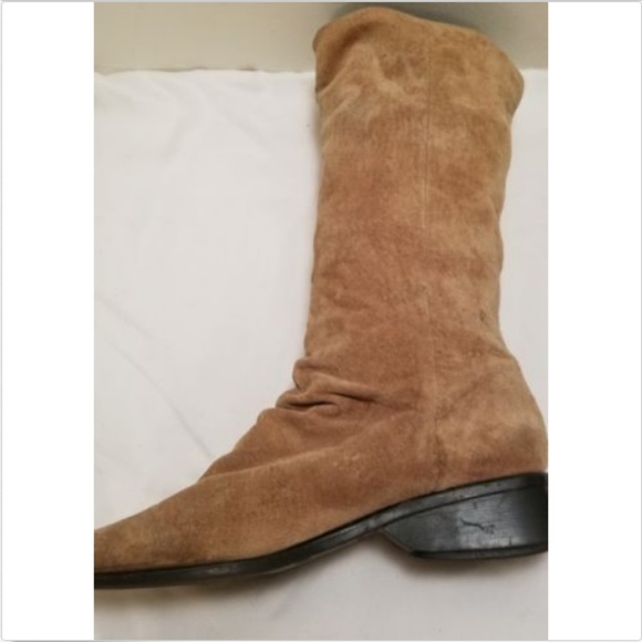 Markon | Shoes | Markon Womens Soft Suede Boots Size 1m Mid Calf | Poshmark
